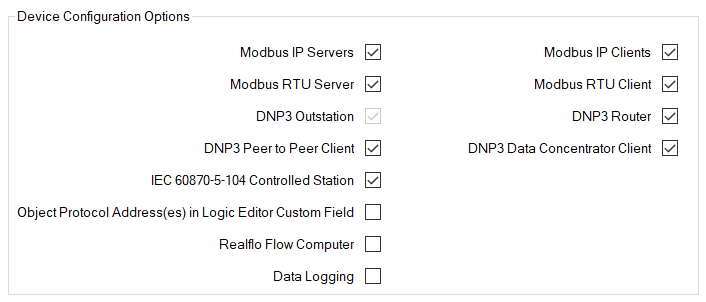 SCADAPack x70 Driver Guide - Configure the Device Options (Configure a Device Configuration Item)